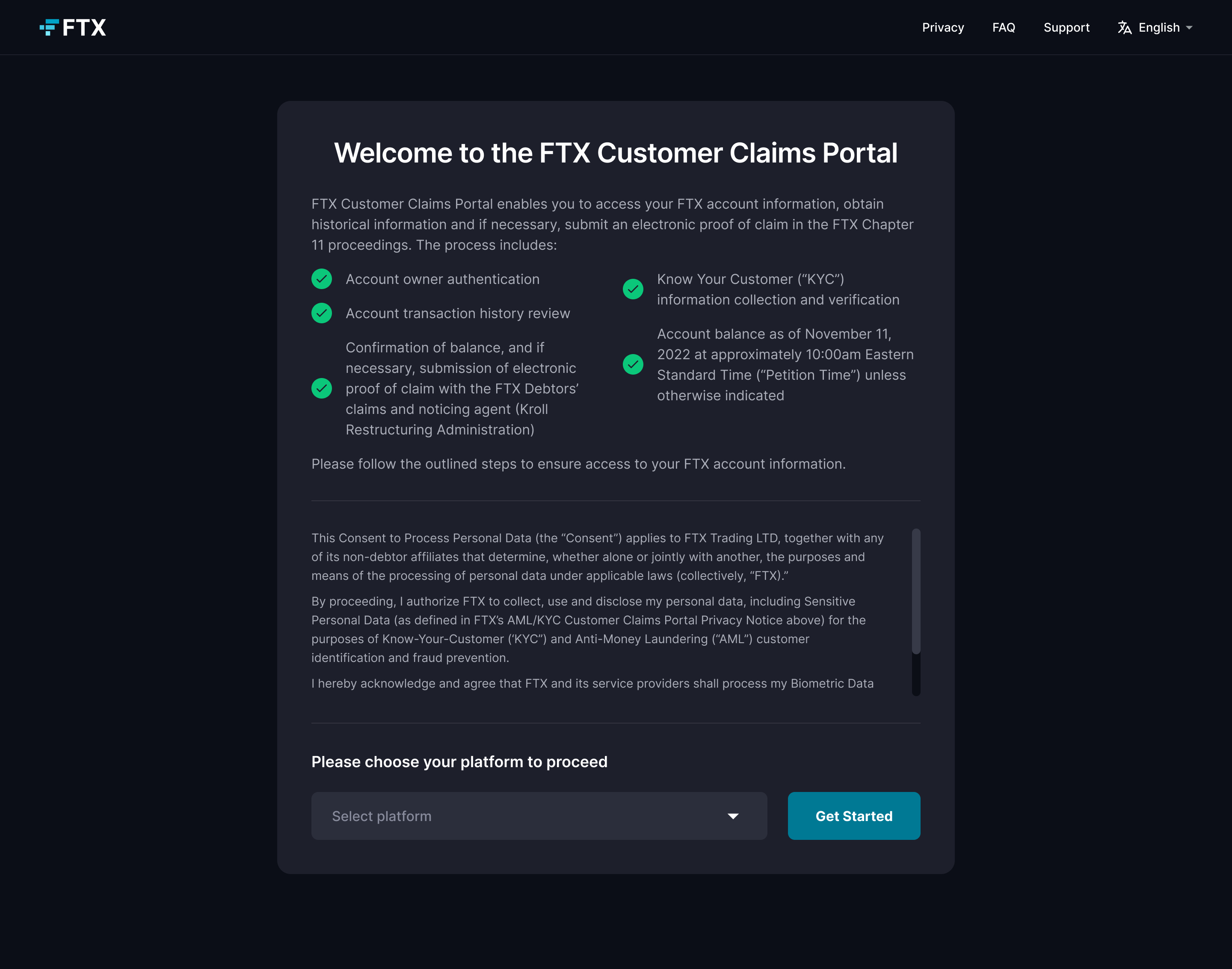 Filing a Customer Claim – FTX