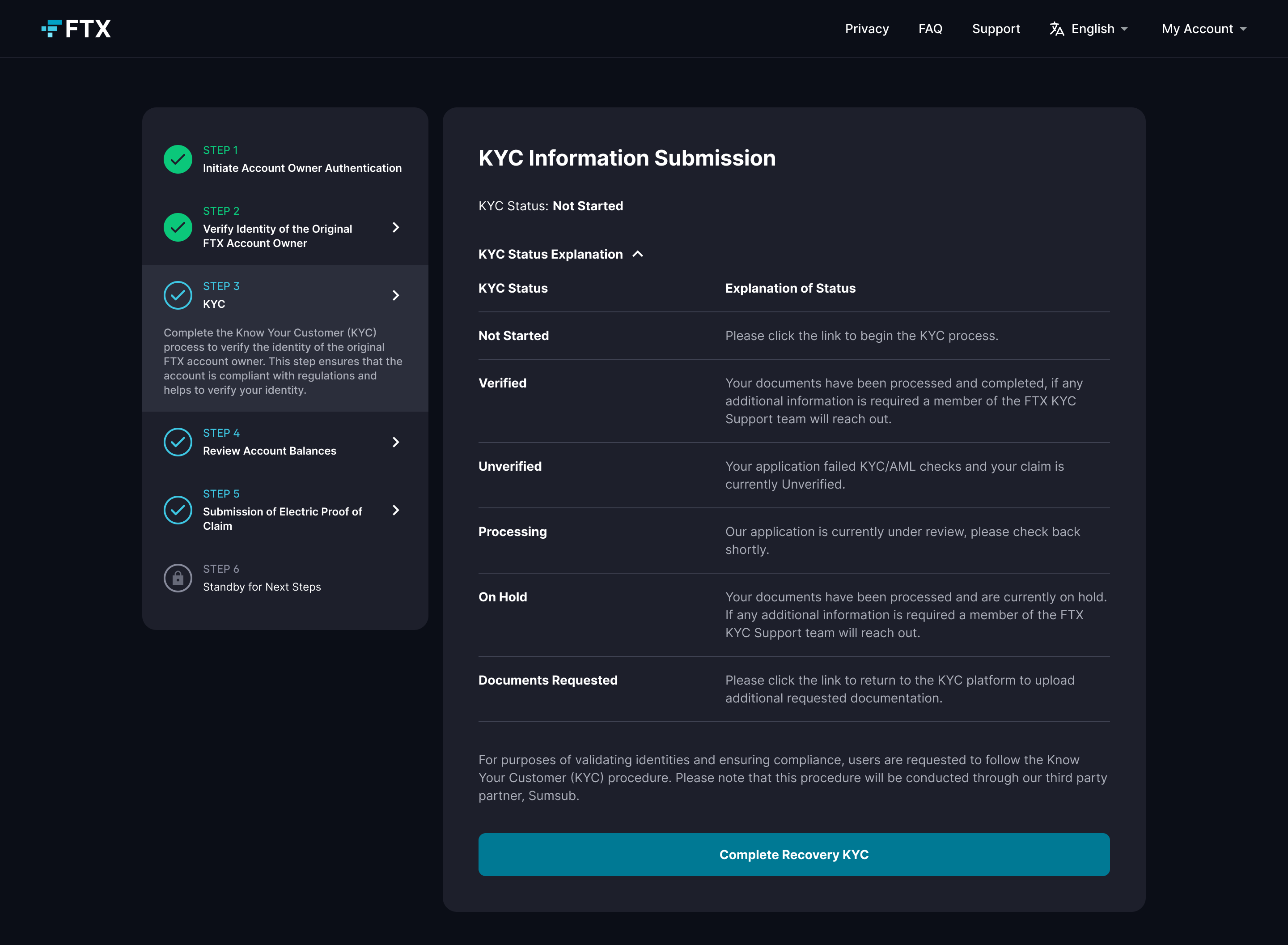 Filing a Customer Claim – FTX