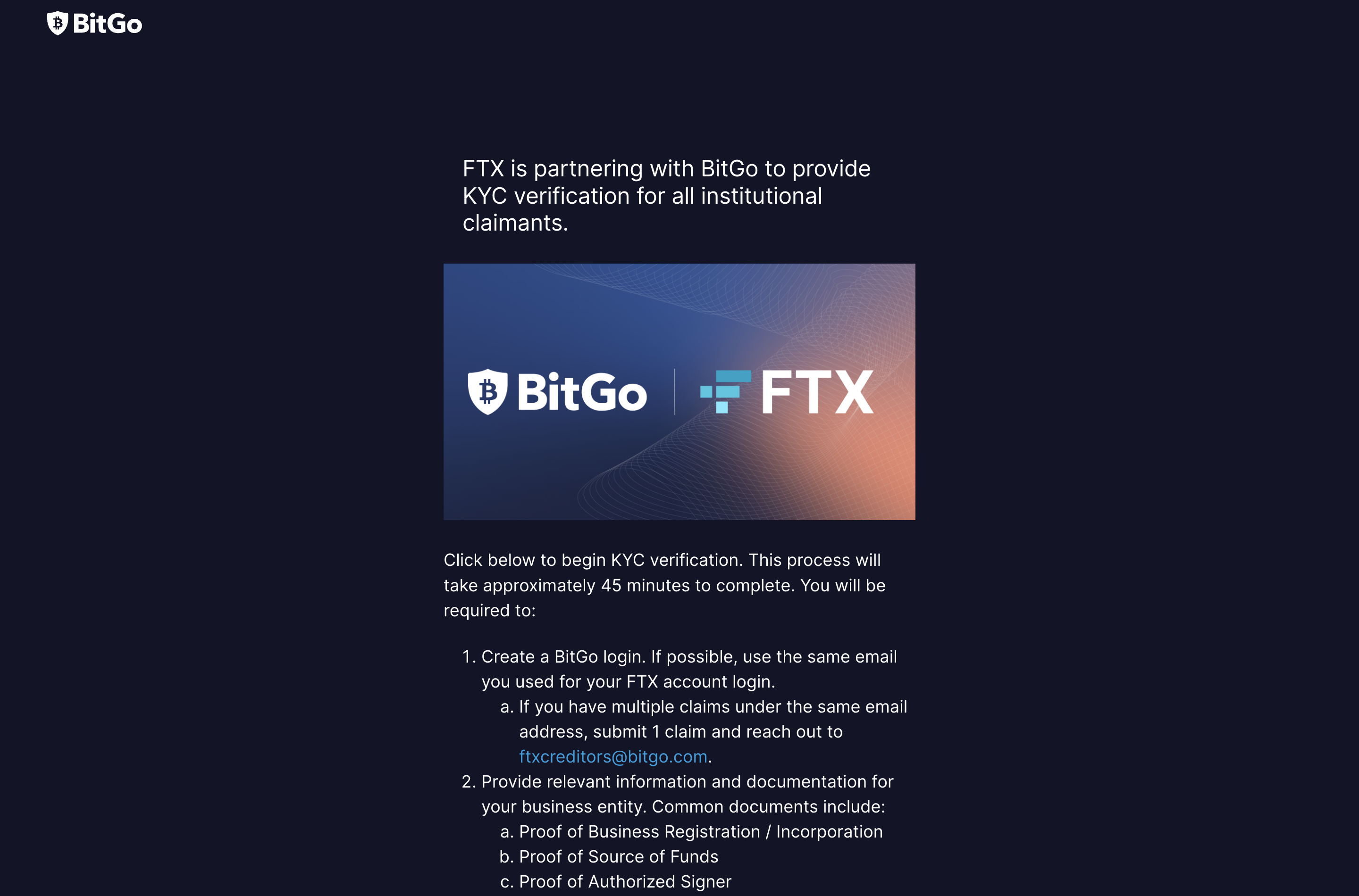 提出客戶索賠 – FTX